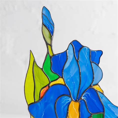 Вітраж на підставці Ірис Glassartstories