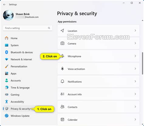 Enable Or Disable Apps Access To Microphone In Windows Windows Forum
