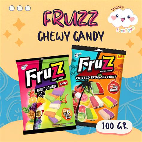 Jual Permen Fruzz Chewy Candy 100g Shopee Indonesia