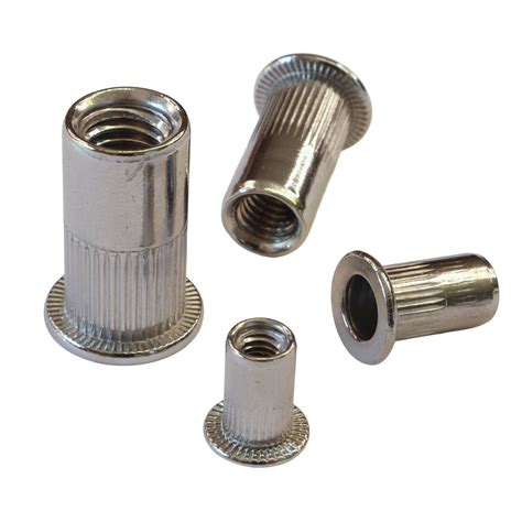 Flanged Metric Threaded Rivnuts For Permanent Riveting In A4 Stainless