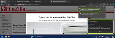 Solved How To Safely Download And Install Filezilla And Why Ms Edge Blocks It With Virus Detected