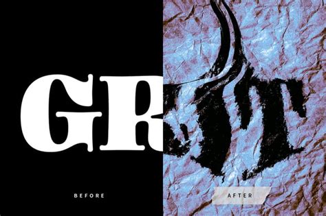 Gritty Paper Texture Psd Text Effect Layer Styles Including Template And Designer Envato