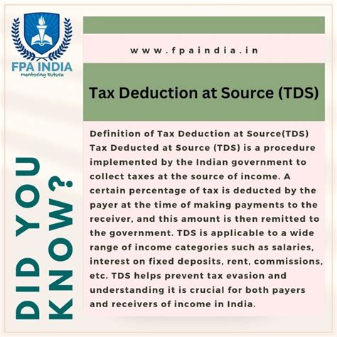 Fpa India Edupro Pvt Ltd On Linkedin Did You Know Definition Of Tax