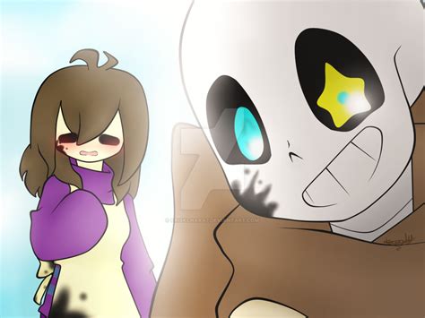 Ink Sans And Ink Frisk Taking A Picture By Friskchara On Deviantart