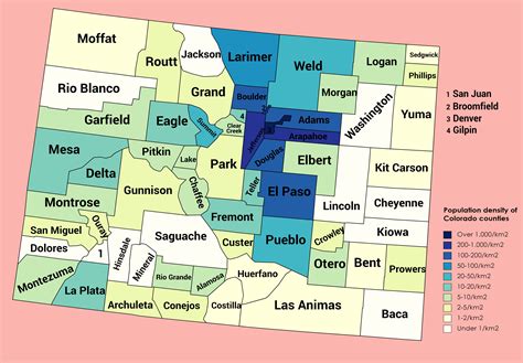 Colorado Population Map