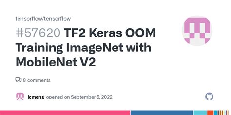 tf2 keras oom training imagenet with mobilenet v2 · issue 57620