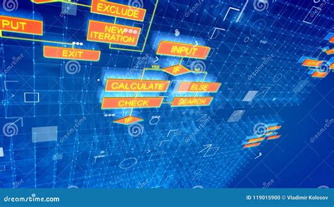 Holographic Algorithms Backdrop With Graphs Stock Image 119015797