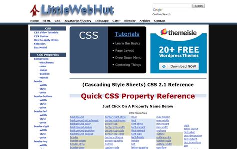 20 Best Css Reference Websites Css Author
