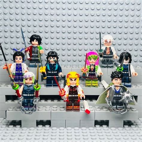 Demon Slayer Hashira Custom Minifigures Lot Of 9 Lego Demon Slayer
