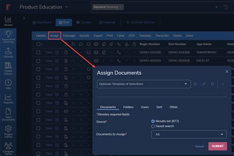 create and manage assignments