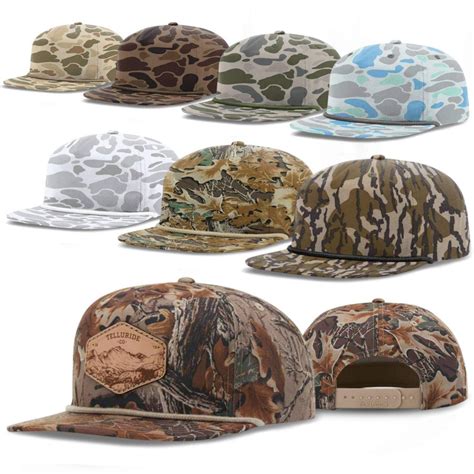 Richardson 256p Camo Umpqua Rope Hat Snapback Five Panel Baseball Cap