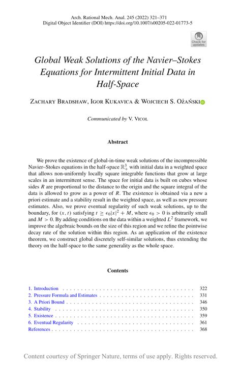 Global Weak Solutions Of The Navierstokes Equations For Intermittent Initial Data In Half Space