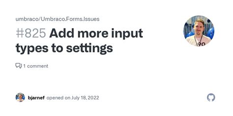 Add More Input Types To Settings · Issue 825 · Umbracoumbracoforms
