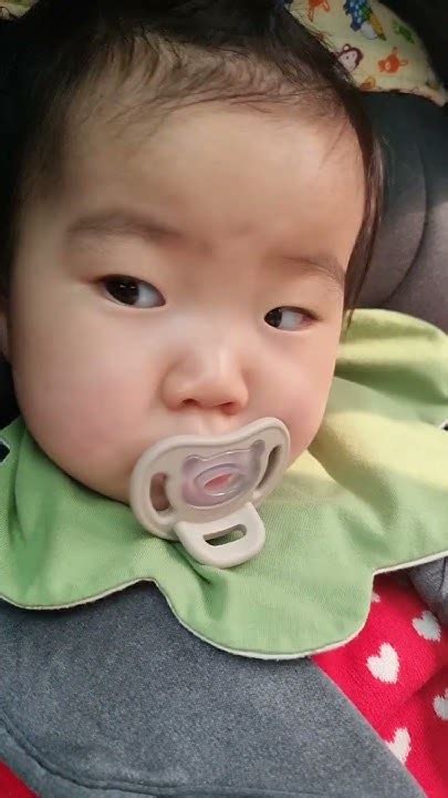 돌69일차 차에서 잘자는 아기 😊 아기성장기록 귀여운아기 14개월아기 Shorts Youtube