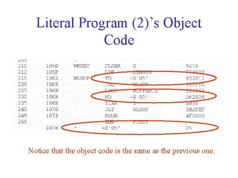 Machine Independent Assembler Features Literal Symbol Expression Literals