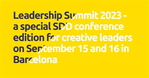 Service Design Days Leadership Summit 2023