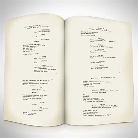 Wall E Script Limited Signature Edition Rare T