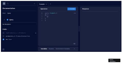 Npm Embeddable Explorer With Local Schema Codesandbox