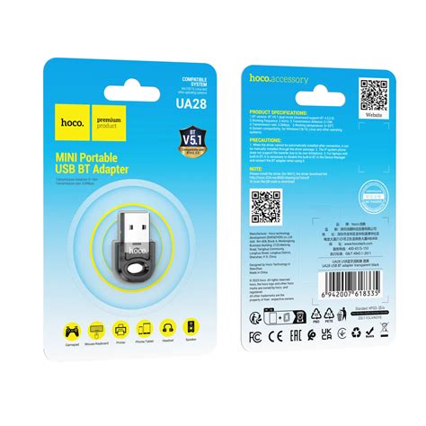 Hoco UA28 USB Bluetooth Adapter | Hoco Bangladesh