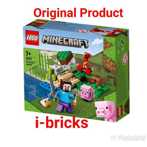 Jual Lego Minecraft 21177 The Creeper Ambush Shopee Indonesia