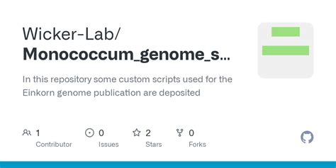 Github Wicker Lab Monococcum Genome Scripts In This Repository Some Custom Scripts Used For