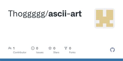 Github Thoggggg Ascii Art
