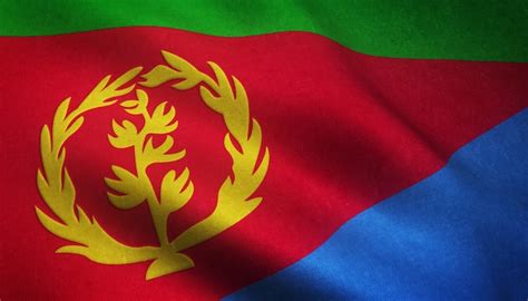 Free Photo Closeup Shot Of The Waving Flag Of Eritrea With Interesting Textures