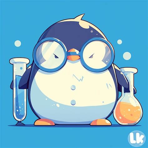 Premium Vector A Diligent Penguin Scientist Cartoon Style Premium Vector A Diligent Penguin Scientist Cartoon Style