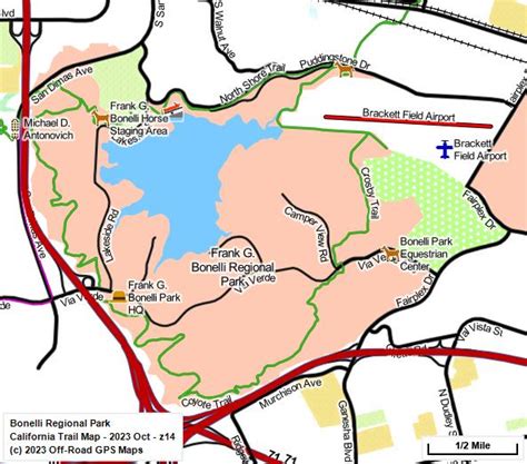 Bonelli Regional Park California Trail Map