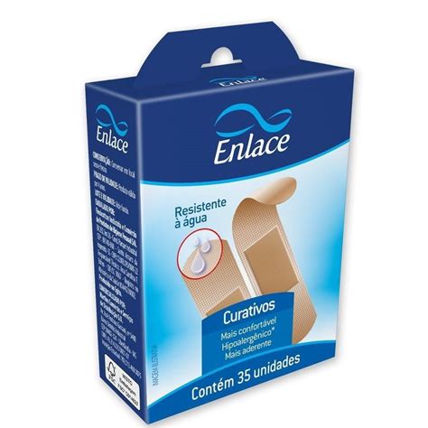 Curativo Adesivo Bandeide Enlace Super Aderente 35 Unidades Shopee Brasil