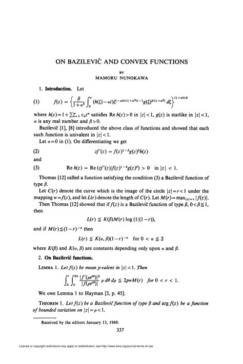 Pdf On Bazilevic And Convex Functions