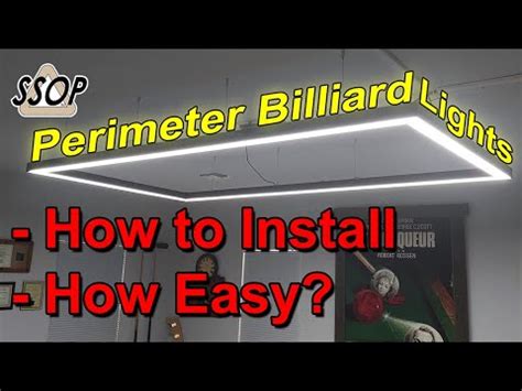 How To Install Perimeter Arena Billiard Light Diy And Review Icats