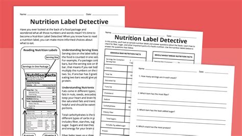 Vitamin Worksheet Bundle Free Printables Faberk