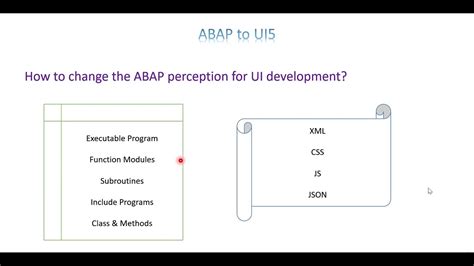 Video 1 Abap To Ui5 Introduction Youtube