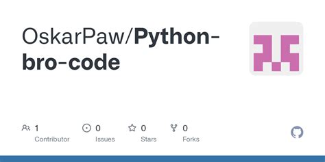 Github Oskarpaw Python Bro Code
