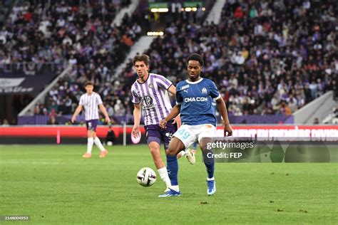 Raimane Daou Of Marseille And Stijn Spierings Of Toulouse Fc During News Photo Getty Images