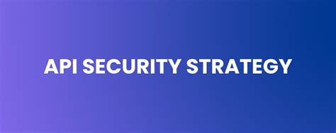 Api Security Strategy Building Enterprise Foundation