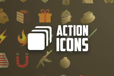 Action Icons 2d Icons Unity Asset Store