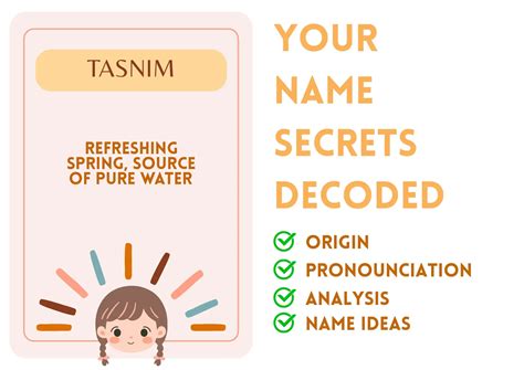 Tasnim Islamic Girl Name Meaning And Pronunciation