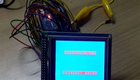 arduino ile dokunmatik tft ekran kullanımı ekrana yazı yazdırma