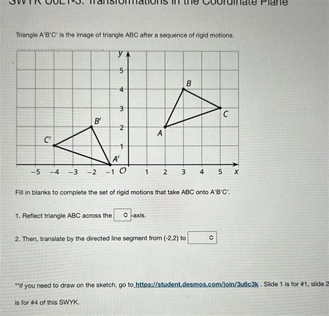 [answered] triangle a b c is the image of triangle abc after a sequence