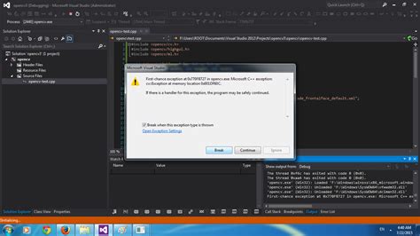 Why The Source Face Detection Not Work In Open Cv 3 And Vs 2012 Closed
