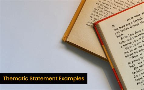 Thematic Statement Examples That Bridge Fiction And Reality