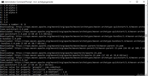 Creating Maven Project From Command Prompt Code2test Testing Site