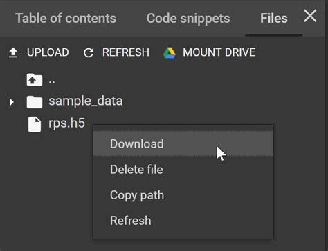 serving rock paper scissors image classifier app built with