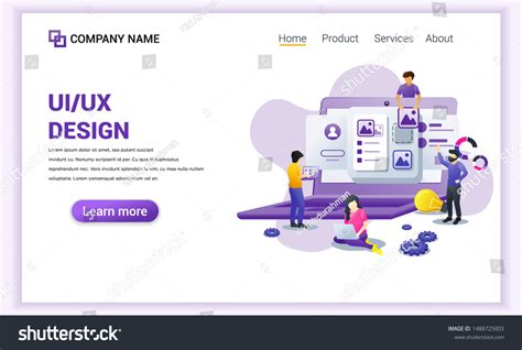 Modern Flat Design Concept Ui Ux Stock Vector Royalty Free Shutterstock
