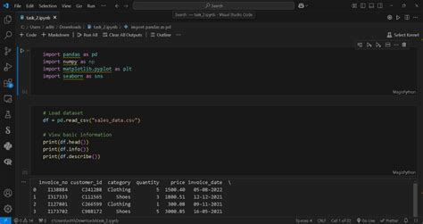 Mainflow Task2 Python Dataanalysis Machinelearning Visualization