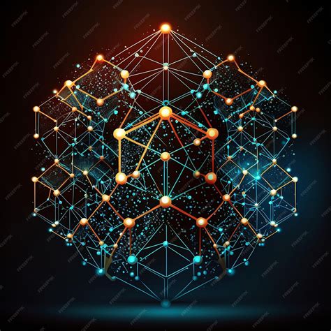 Premium Ai Image Data Background Big Data Network Structure Background Generative Artificial