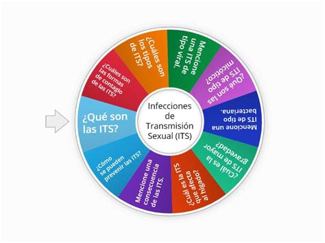 Ruleta Infecciones De Transmisión Sexual Spin The Wheel