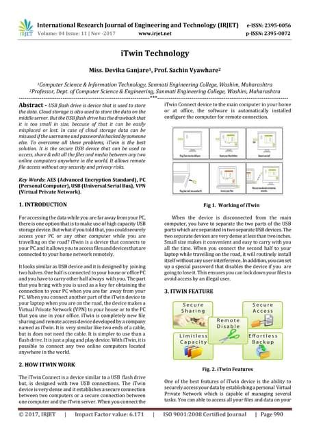 itwin technology pdf data storage and warehousing computing